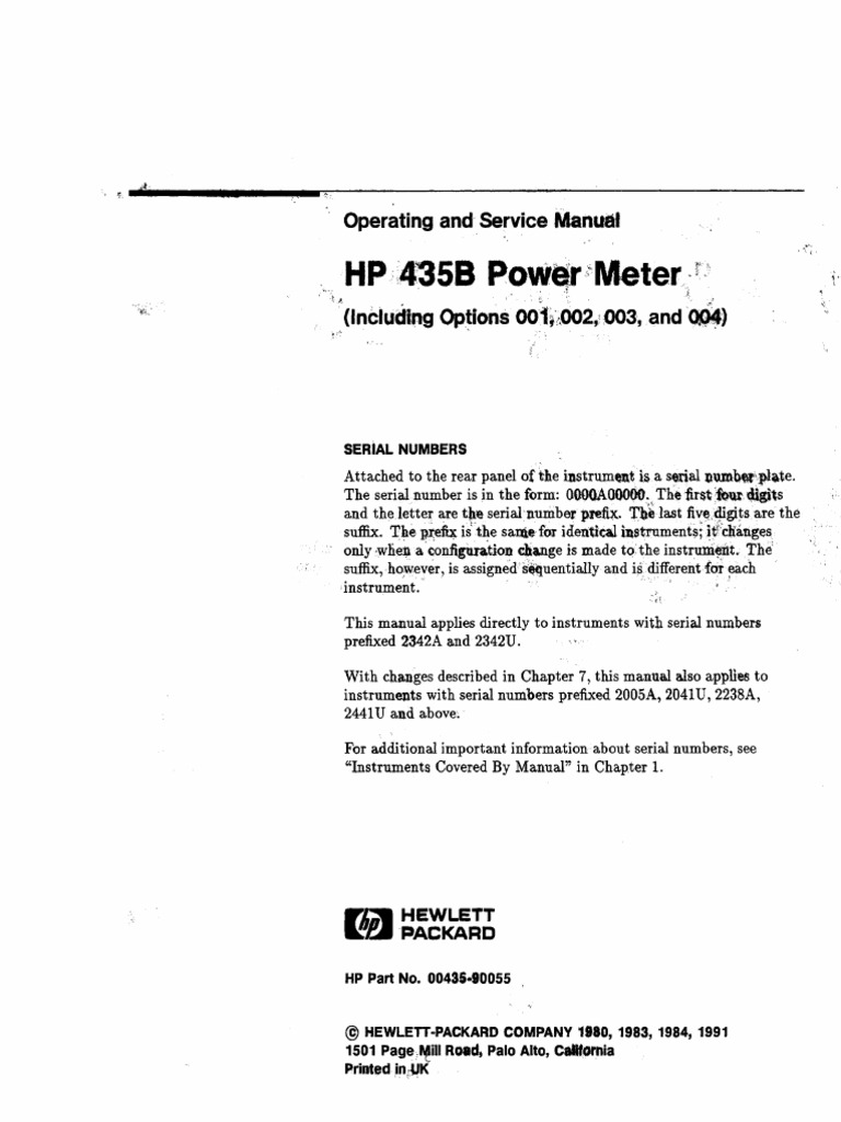 HP435B | PDF