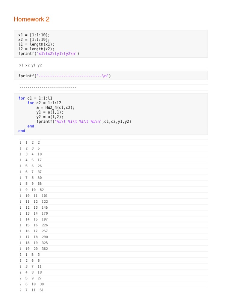 Homework 2 Matrix Functions | PDF | Education Policy | Teaching