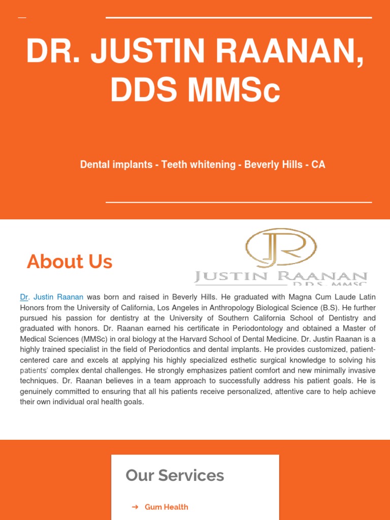 Dr. Justin Raanan, Dds MMSC: Dental Implants - Teeth Whitening ...