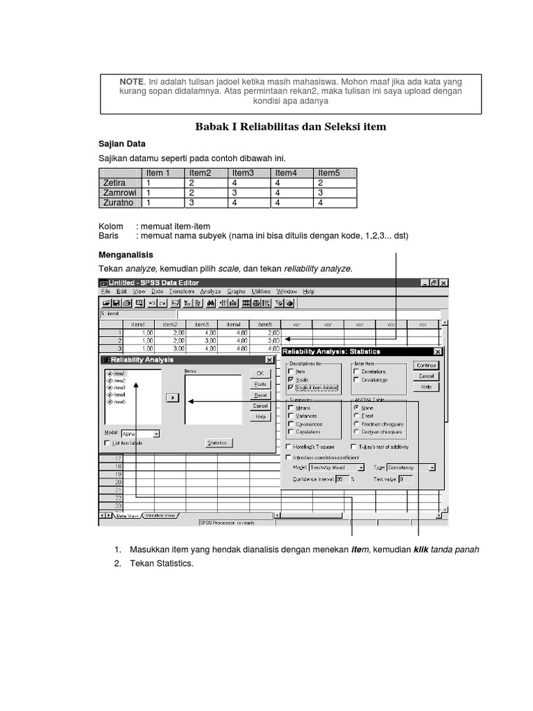 Membaca Angka Pada SPSS PDF | PDF