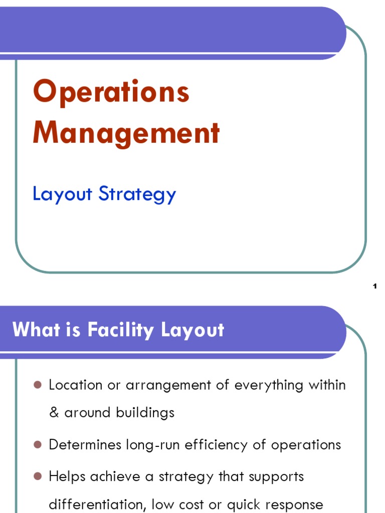 Operations Management: Layout Strategy | PDF | Emergency Department ...