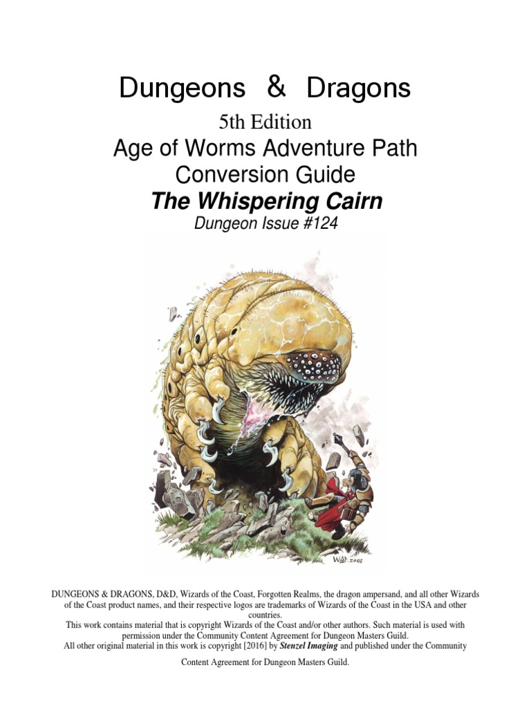 D&D 5th Ed Conversion Age of Worms The Whispering Cairn | PDF | Dungeons & Dragons | D20 System