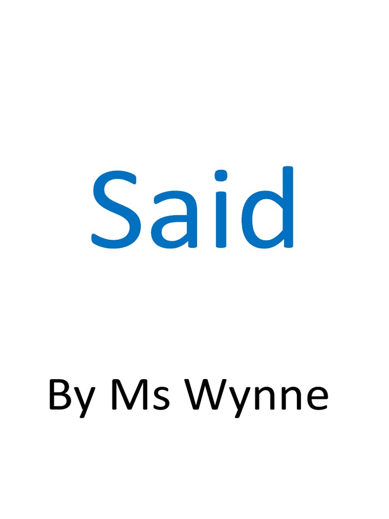 Said Book | PDF