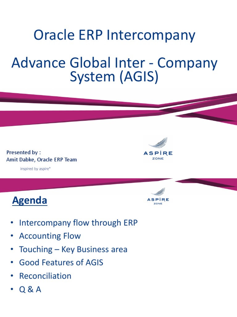 AGIS in Oracle ERP Intercompany Process | PDF | Financial Transaction ...