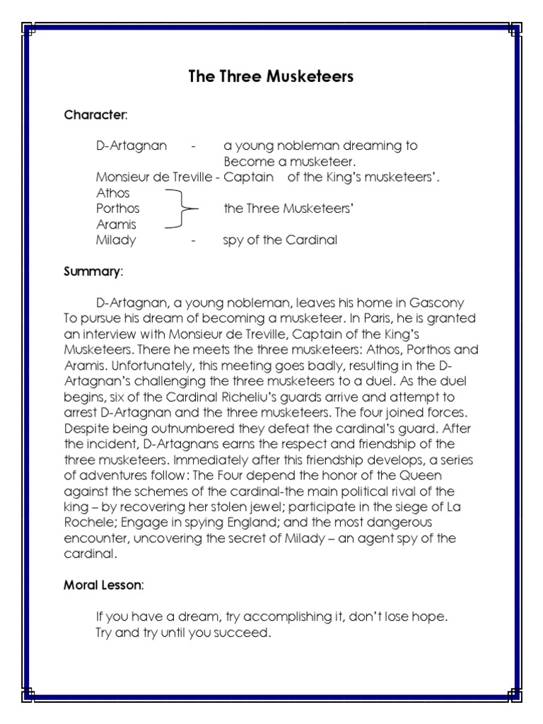 The Three Musketeers | PDF
