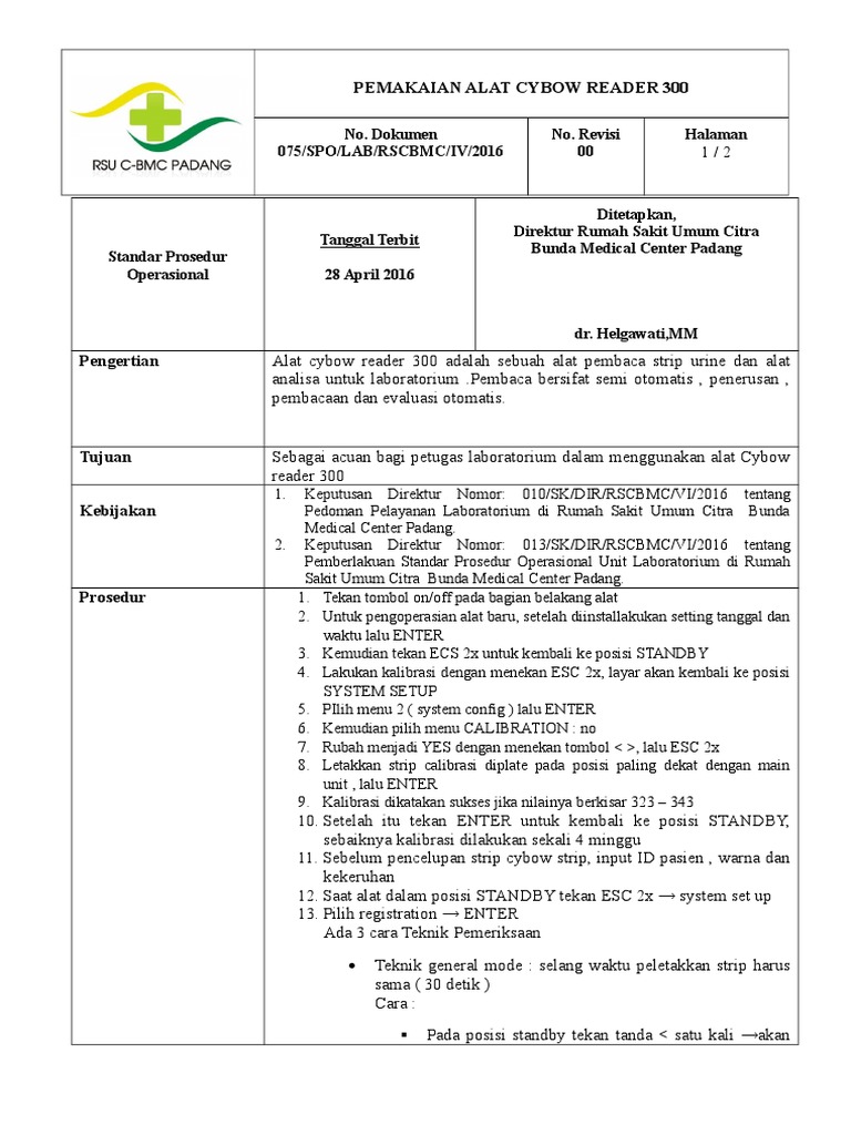 Contoh Format Spo | PDF