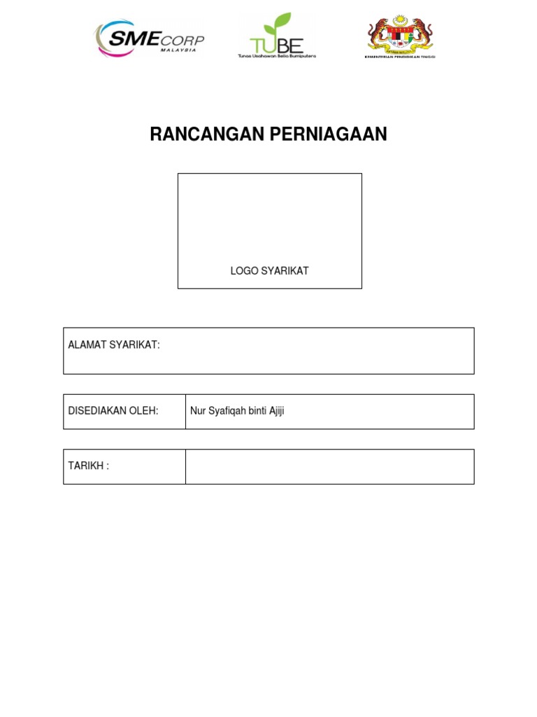 Template Rancangan Perniagaan-1 | PDF
