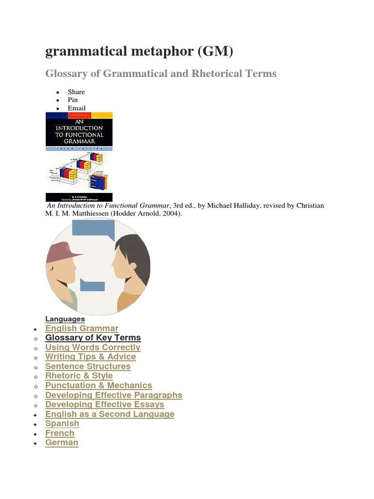 Grammatical Metaphor | PDF | Metaphor | Grammar