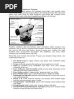 Bagian dan Fungsi Theodolite | PDF