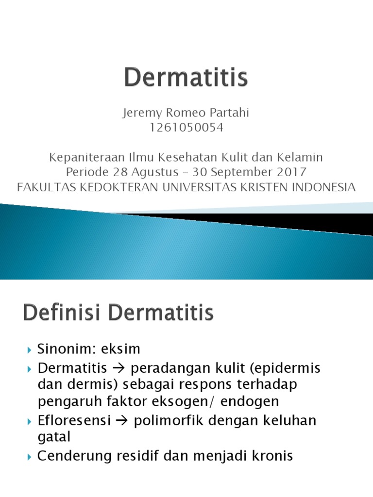Dermatitis Kontak: Penyebab dan Penanganan | PDF