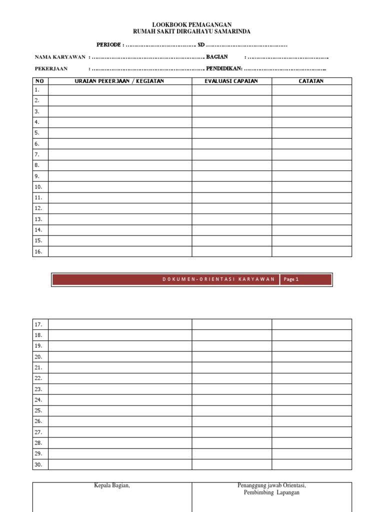 Silabus Dan Lookbook Pemagangan 2017 | PDF