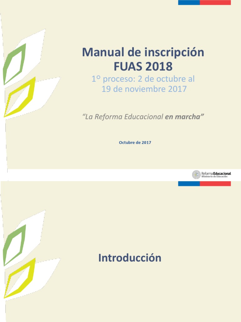 Guía para Postulación FUAS 2018 | PDF | Educación Secundaria ...