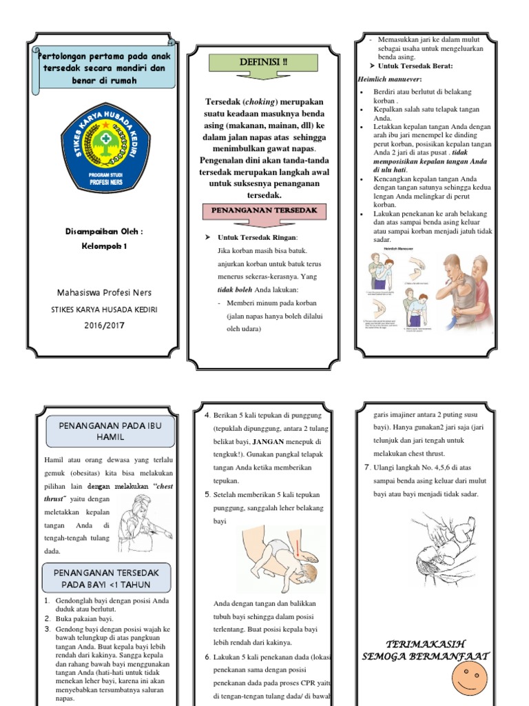 Leaflet Tersedak | PDF