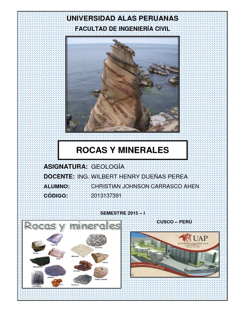 Minerales y Rocas | PDF | Roca (geología) | Roca ígnea