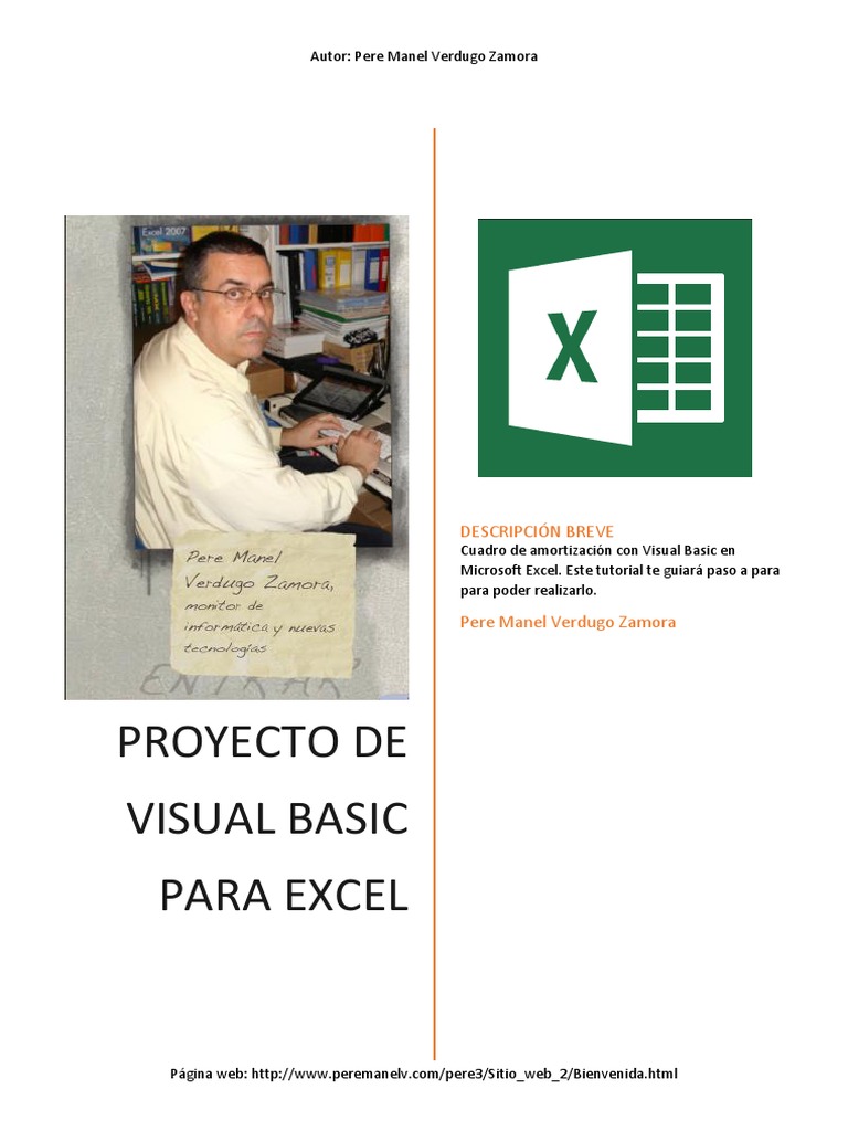 Cuadro de Amortización Con Visual Basic | PDF | Básico | Microsoft Excel