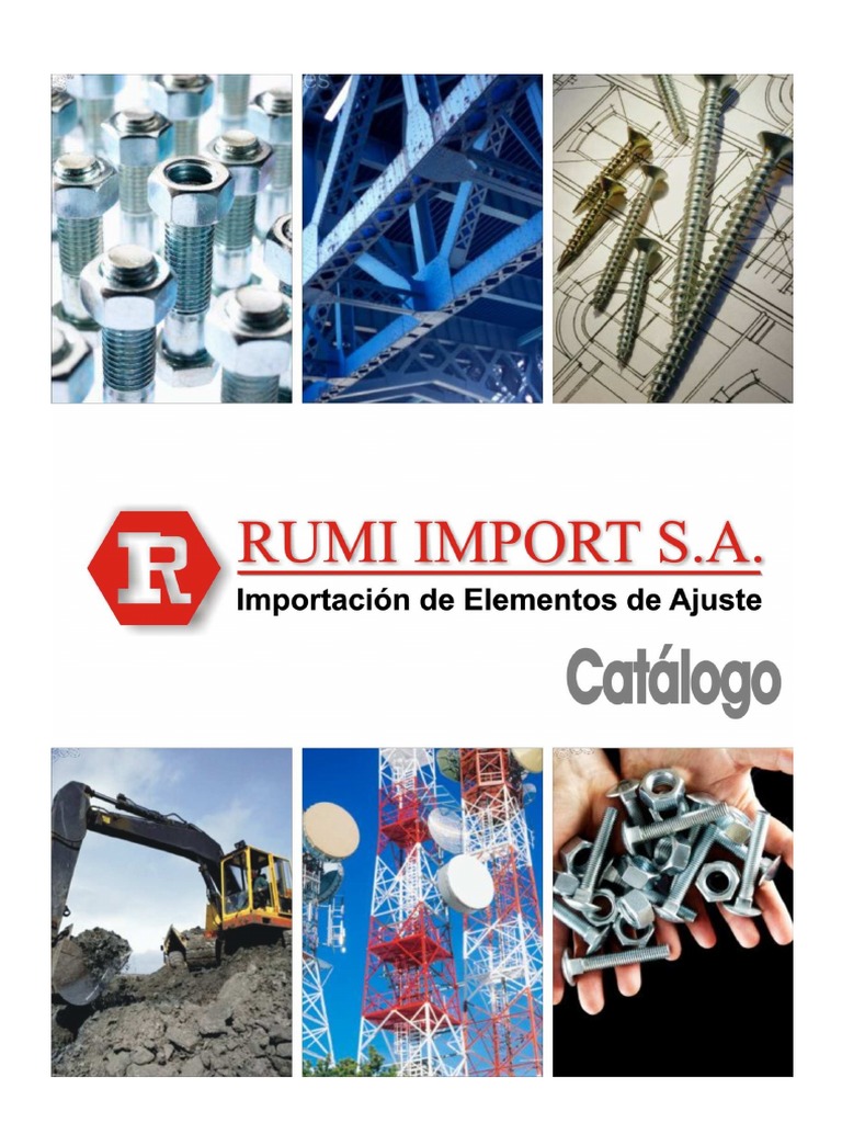Catalogo de Pernos Rumi PDF | PDF | Tornillo | Conjuntos de elementos químicos