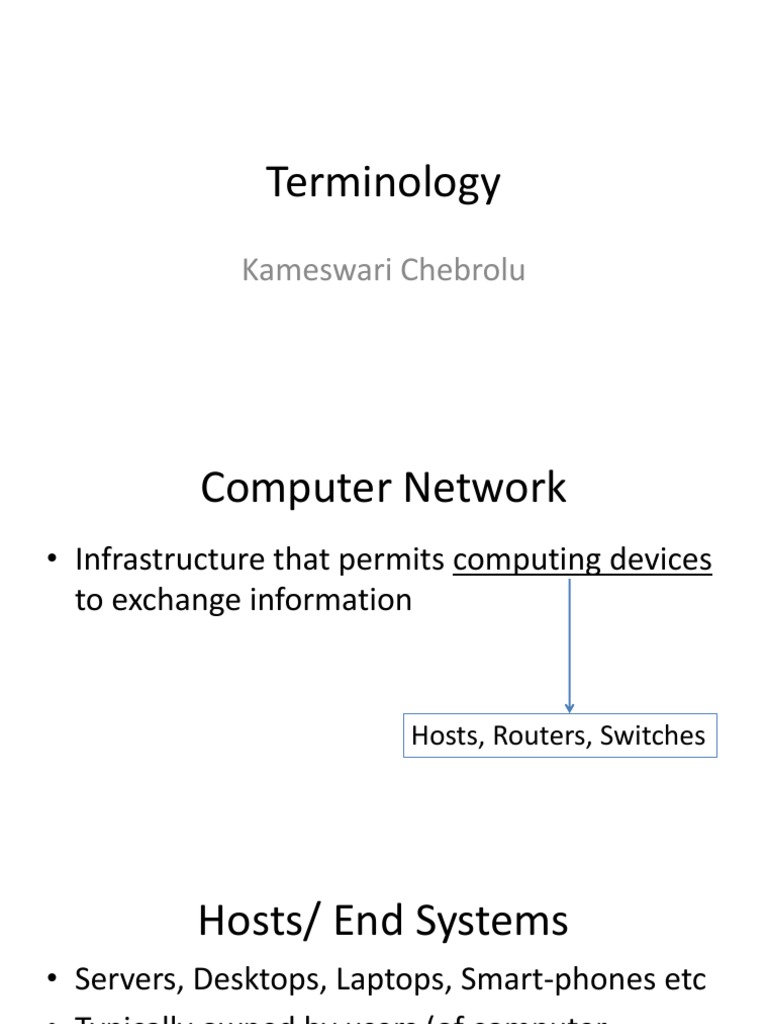 2 Introduction Terminology | PDF | Network Switch | Computer Network