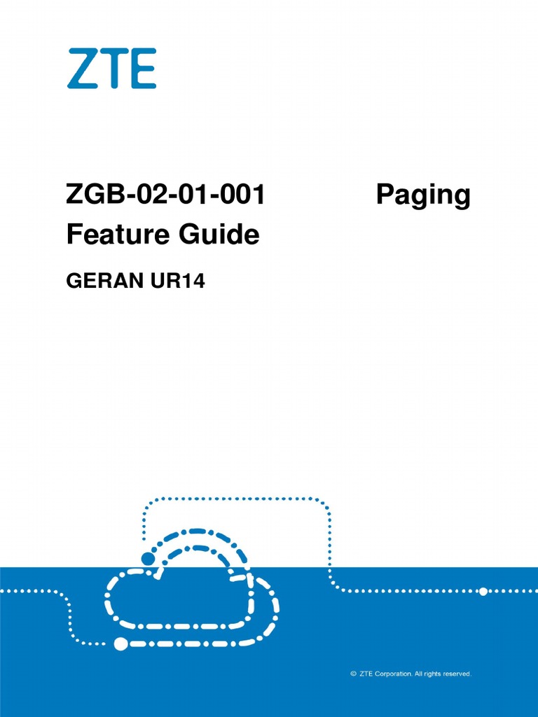GSM ZTE Paging Feature Guide | PDF | Telecommunications ...