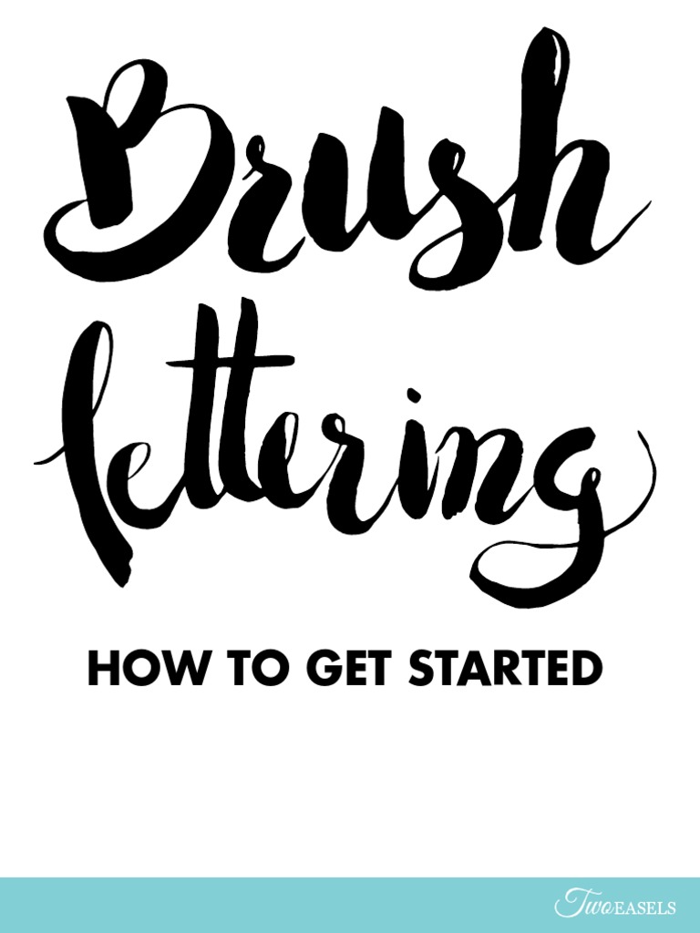 Brush Lettering Worksheets | PDF