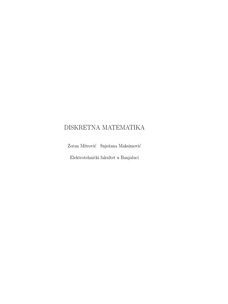 Diskretna Matematika | PDF