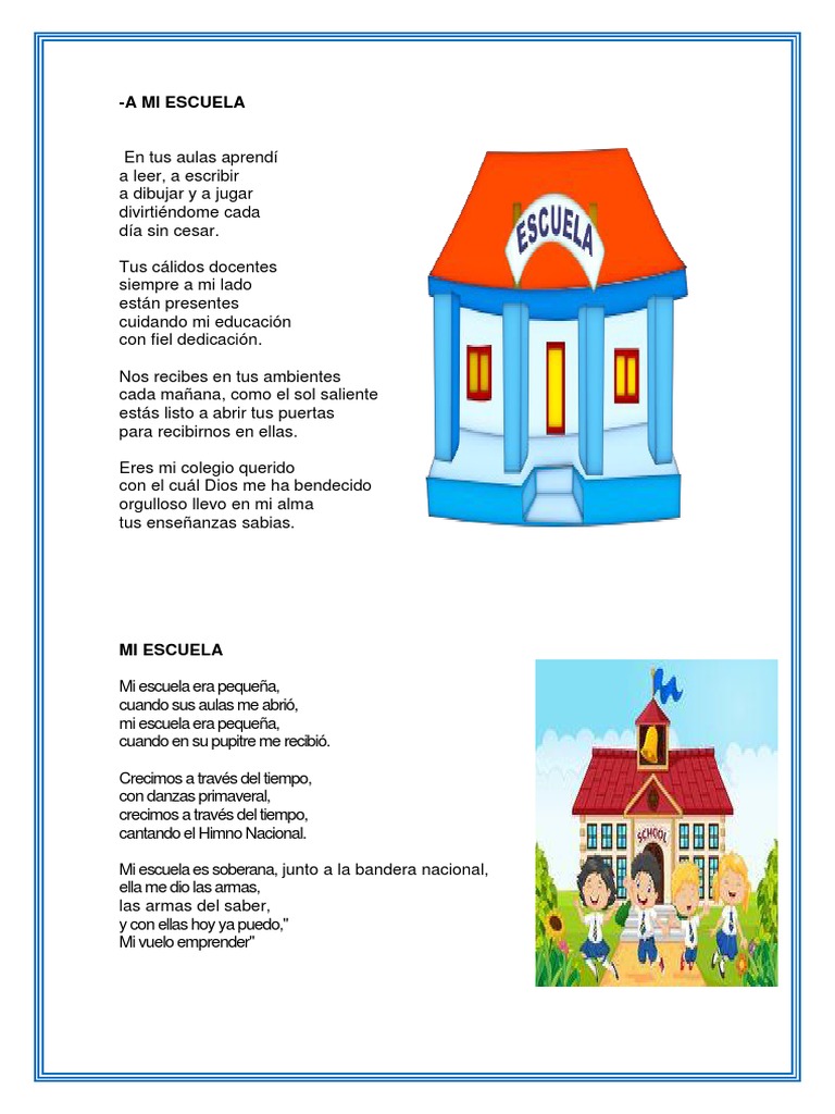 A Mi Escuela | PDF