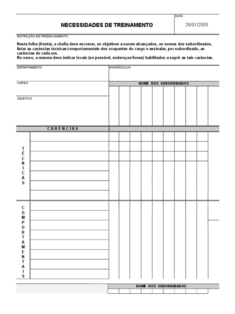 Formulario de LNT | PDF
