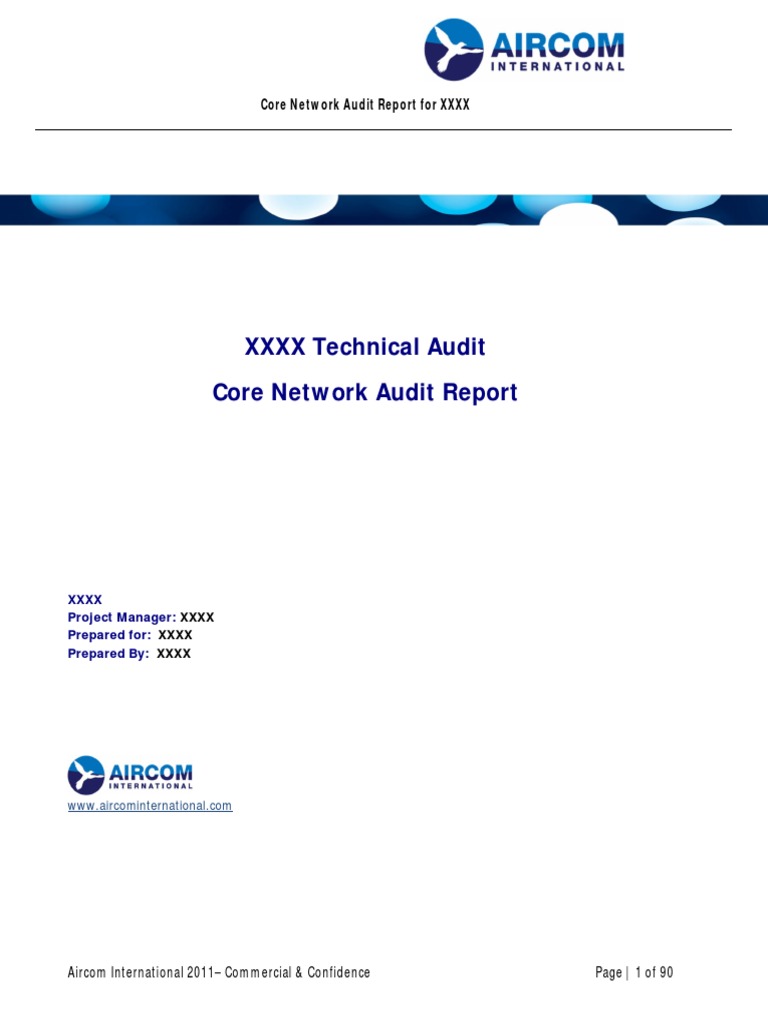 Sample Core Technical Audit Report PDF | Download Free PDF | Networks ...