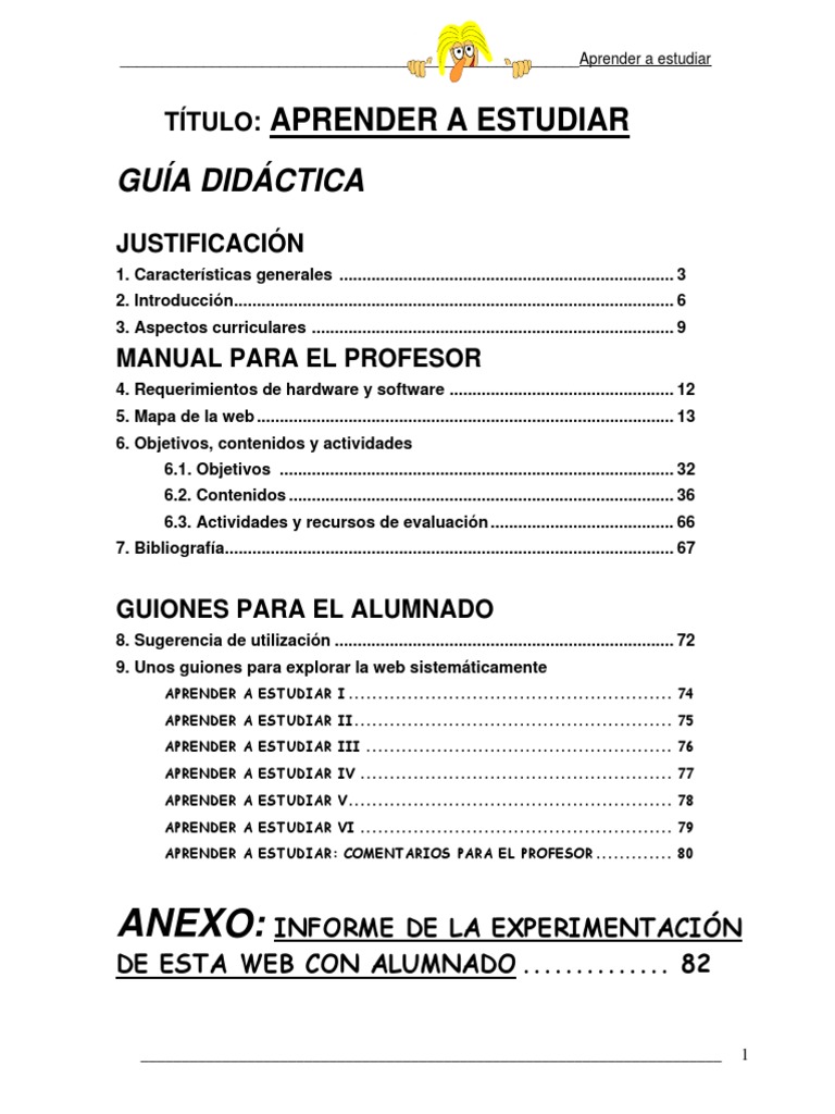 Guia Aprender A Estudiar PDF | PDF | Prueba (evaluación) | Memoria