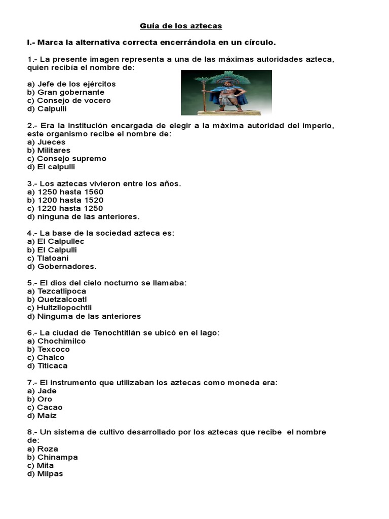 Guia de Los Aztecas | PDF