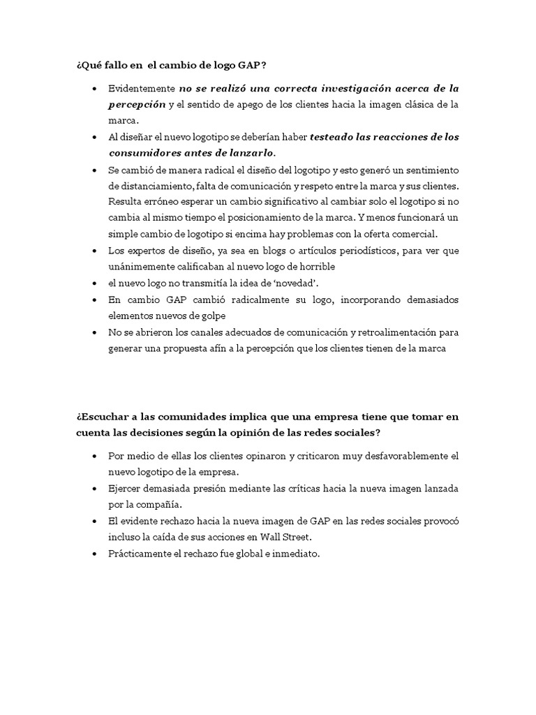 Caso Gap Tarea | PDF