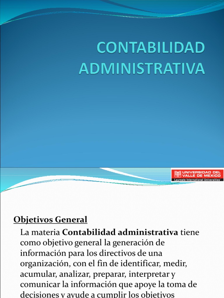 Contabilidad Administrativa | PDF | Contabilidad | Contabilidad de costos