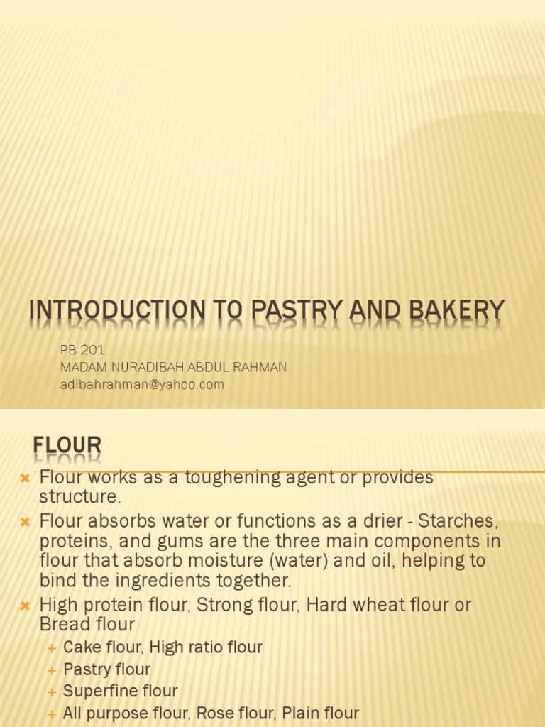 49455859 Introduction to Pastry and Bakery Student Notes | Flour | Breads