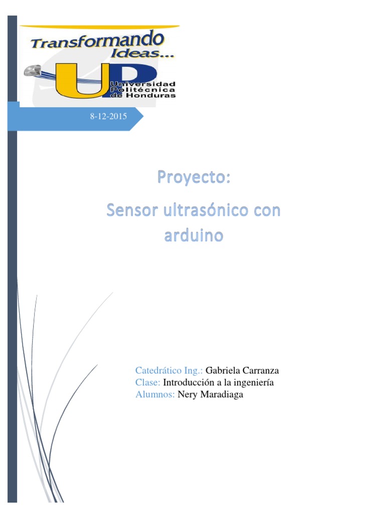 Informe de Sensor Ultrasonico | PDF | Sonido | Arduino