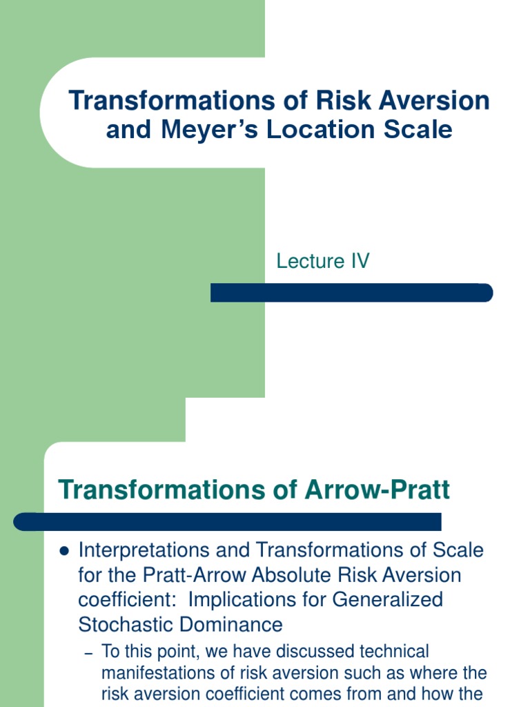 Meyers Risk Aversion Optimization | PDF | Risk Aversion | Utility