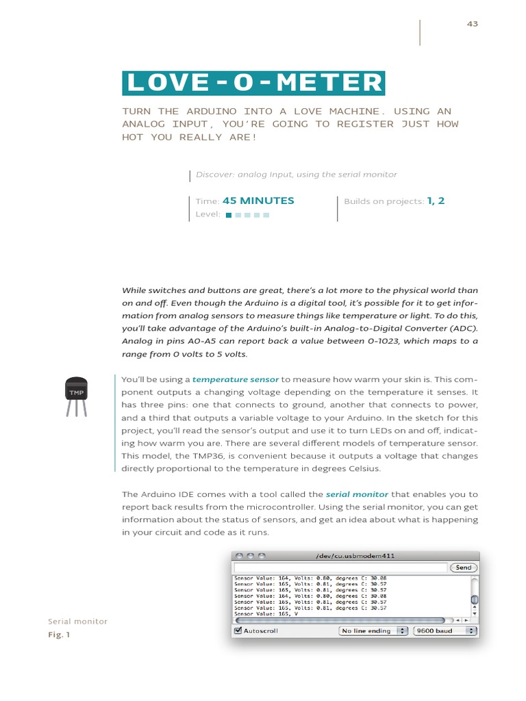 Arduino Love o Meter | Download Free PDF | Analog To Digital Converter ...