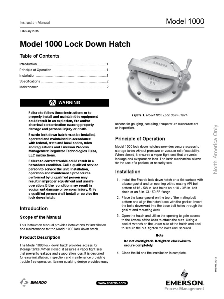 Thief Hatch | PDF | Screw | Mechanical Engineering