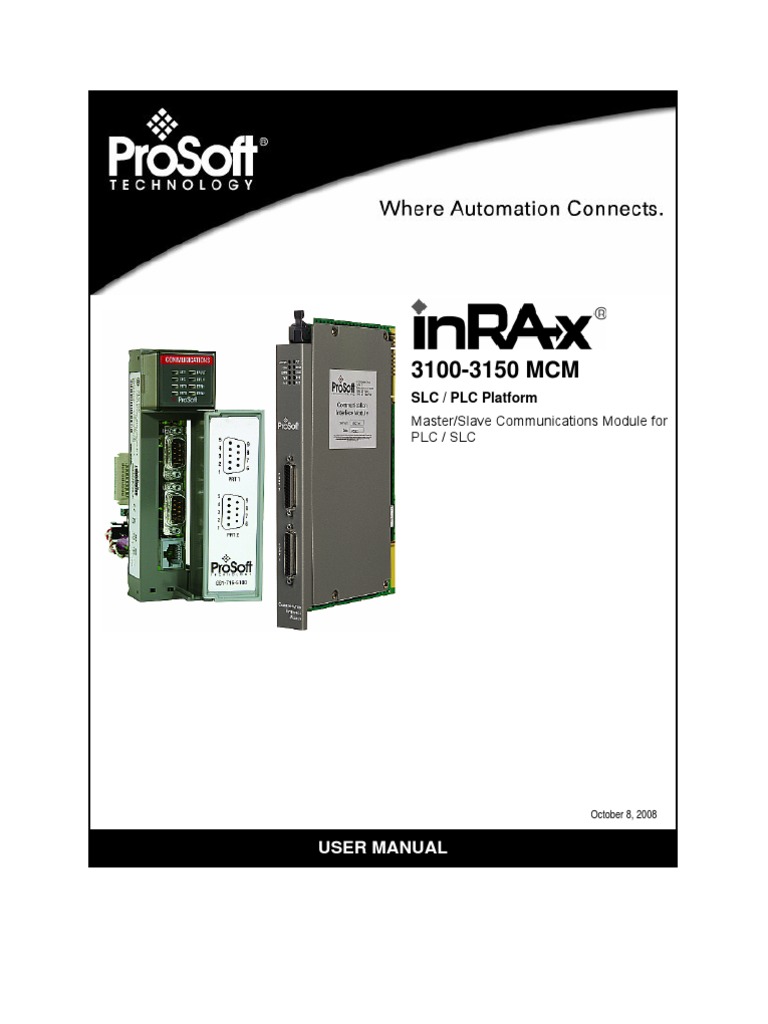 3100 3150 MCM User Manual | PDF | Programmable Logic Controller | Central Processing Unit