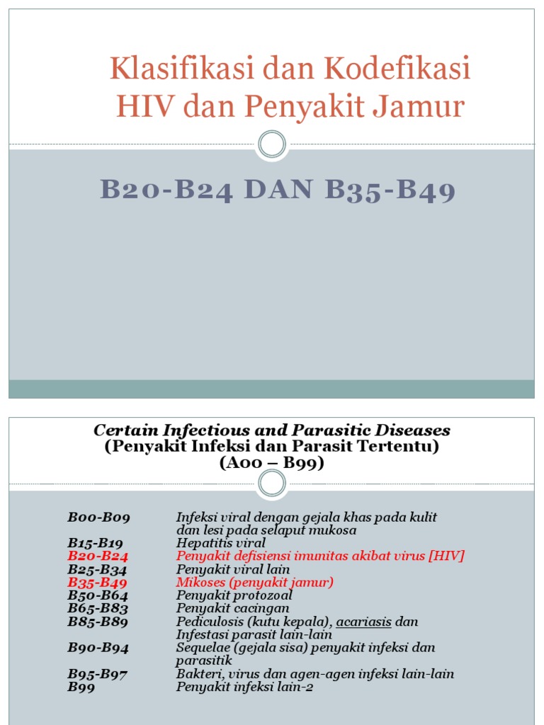 Kode ICD 10 B20-B24 | PDF