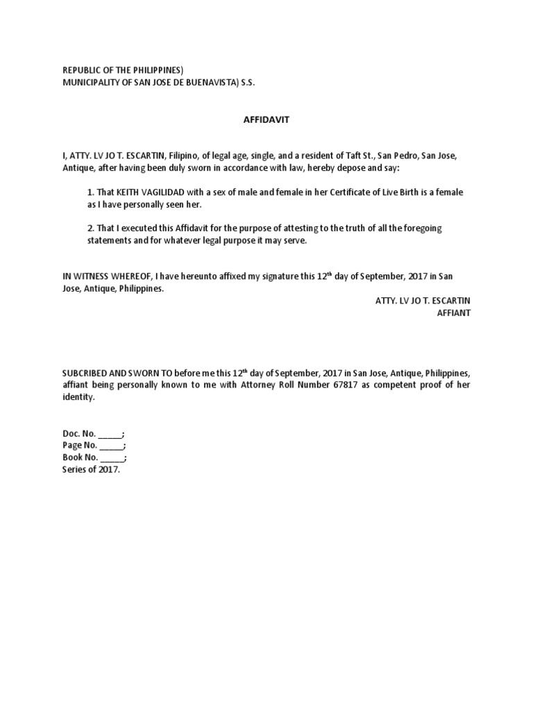 Affidavit | PDF