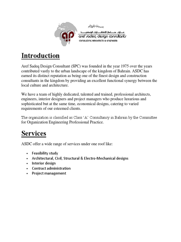 Aref Sadiq Consultants W.L.L | PDF | Shopping Mall | Apartment