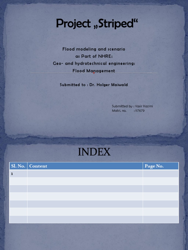 Project Striped | PDF | Flood | Nature