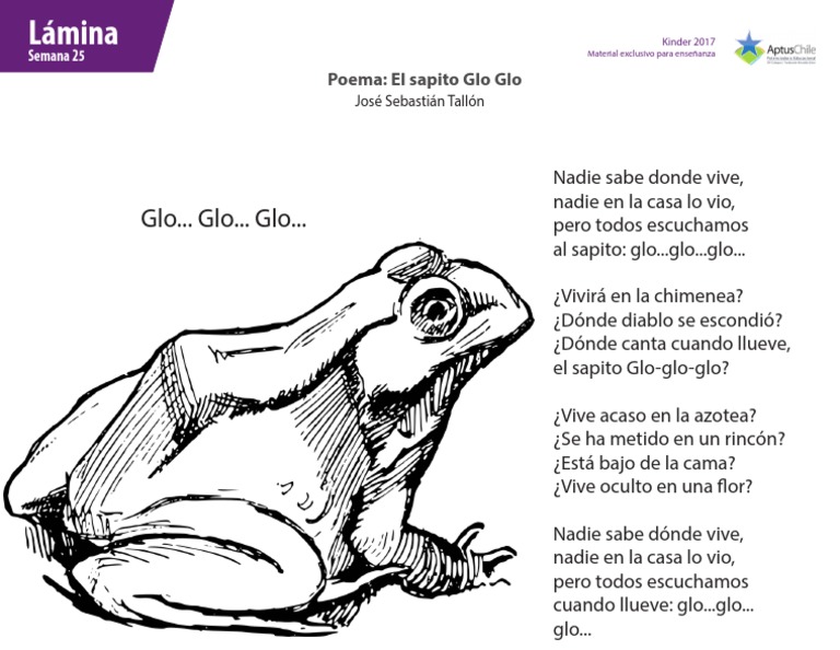 El Sapito Glo Glo Pdf