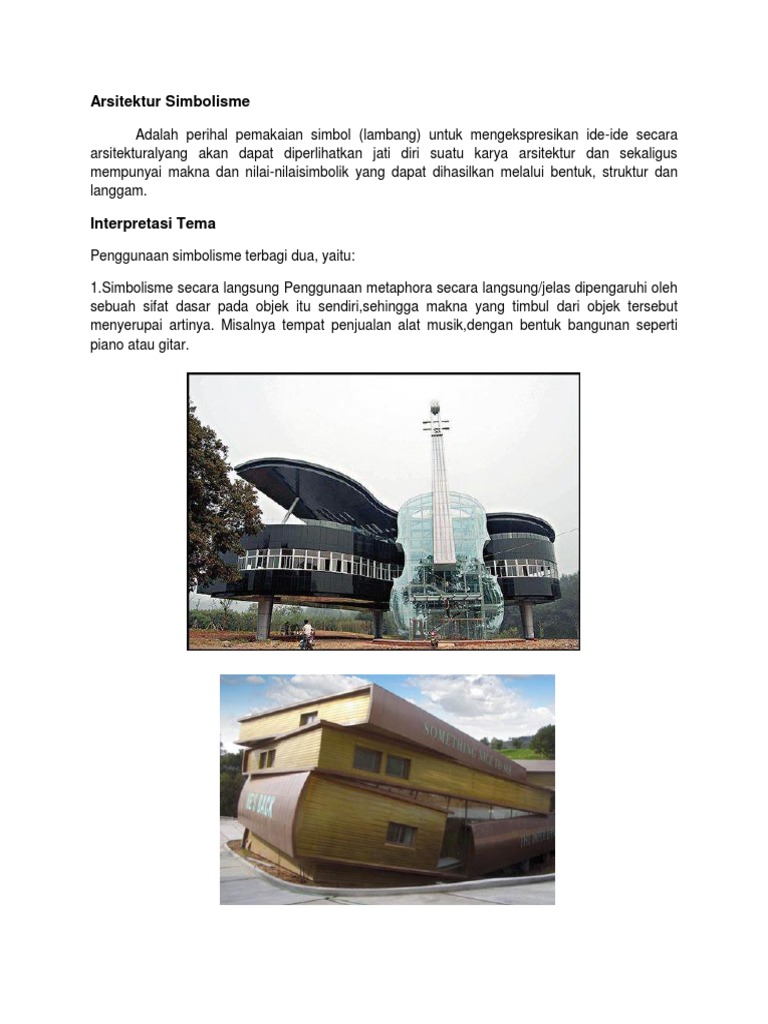 Arsitektur Simbolisme Dan Metafora | PDF