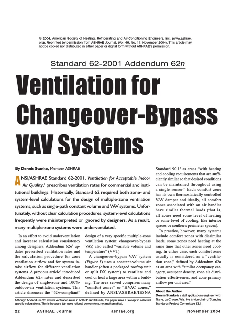 VVT System Ventilation | PDF | Ventilation (Architecture) | Hvac
