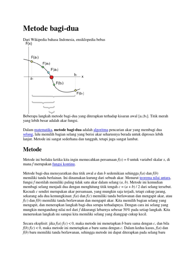 Metode Bagi Dua FF | PDF