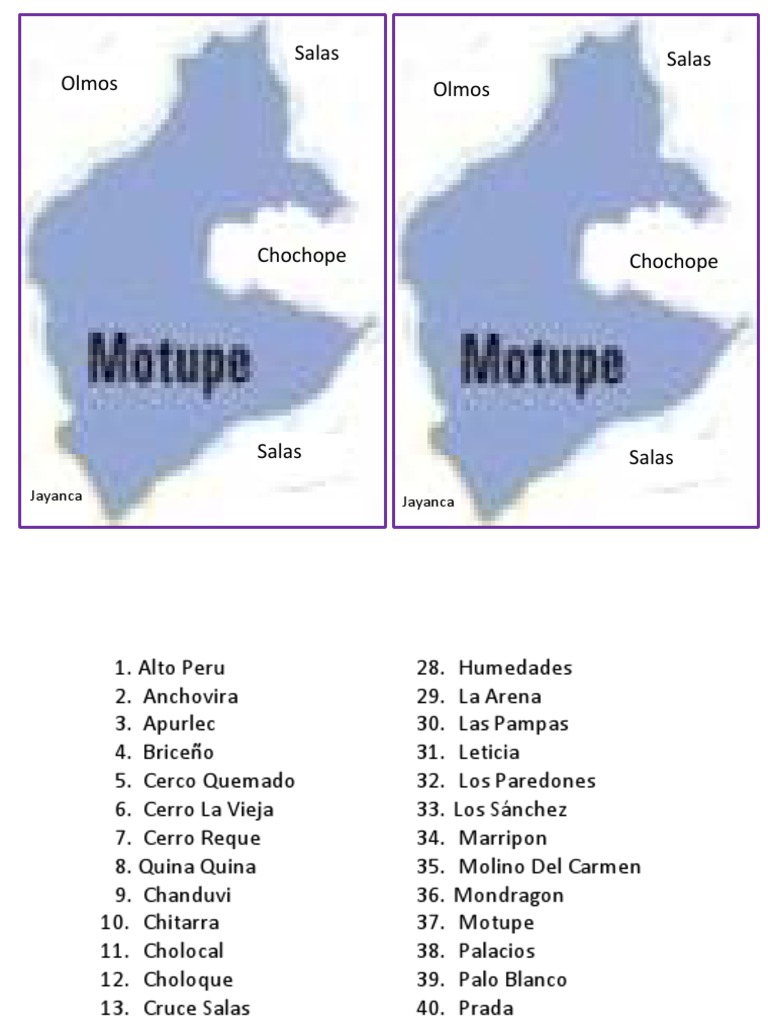 Motupe Mapa | PDF