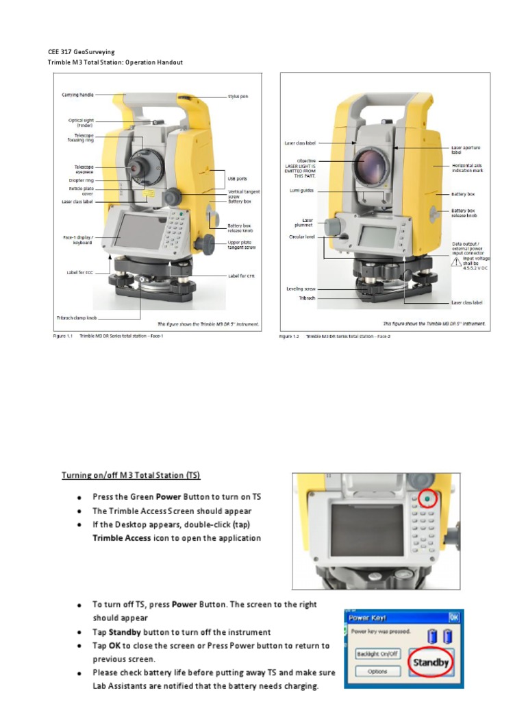 Trimble m3 PDF | PDF | Surveying | Laboratory Equipment