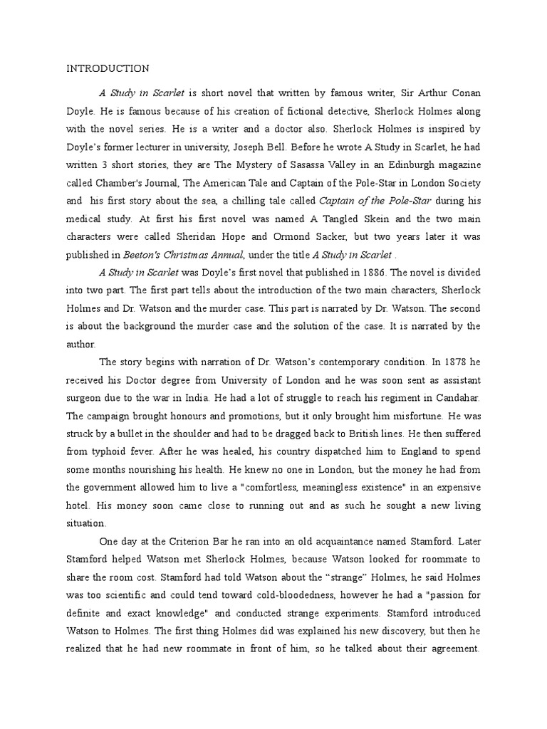 JEFFERSON HOPE, analysis character in 'A study in Scarlet' | A Study In ...