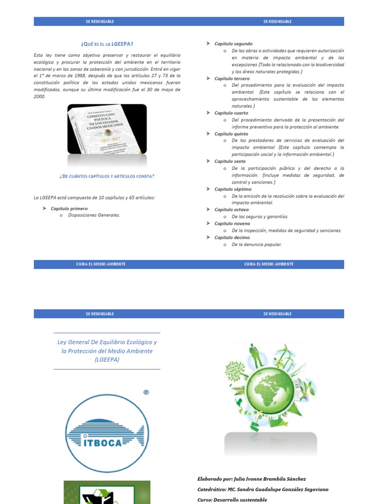 Qué Es El La LGEEPA | PDF | Esfera pública | Gobierno