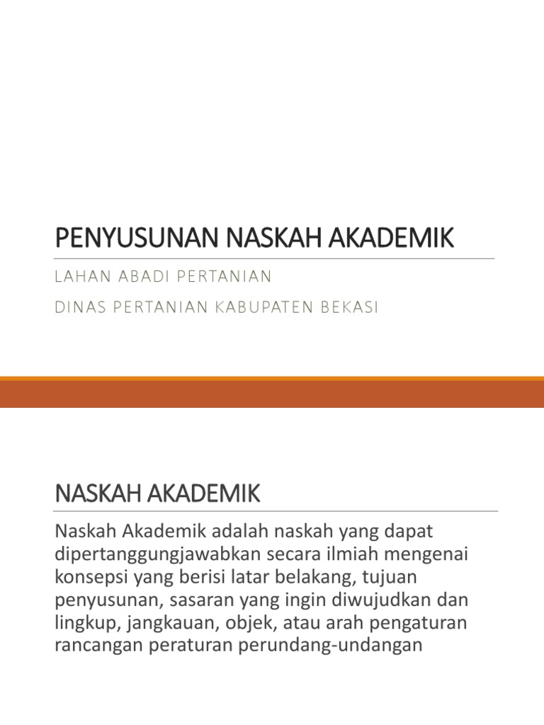 Penyusunan Naskah Akademik | PDF
